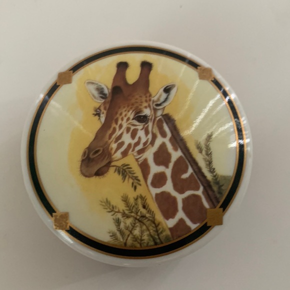 Lynn Chase | Accents | Lynn Chase African Portraits Giraffe Trinket Box ...